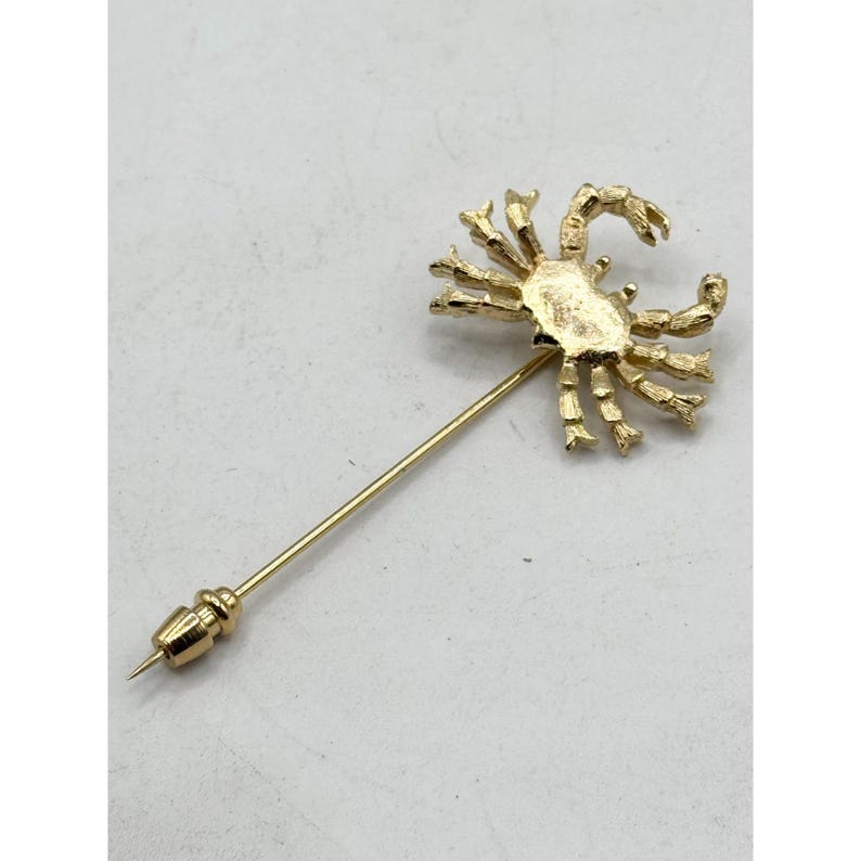 Vintage Crab Gold Stick Pin - Etsy