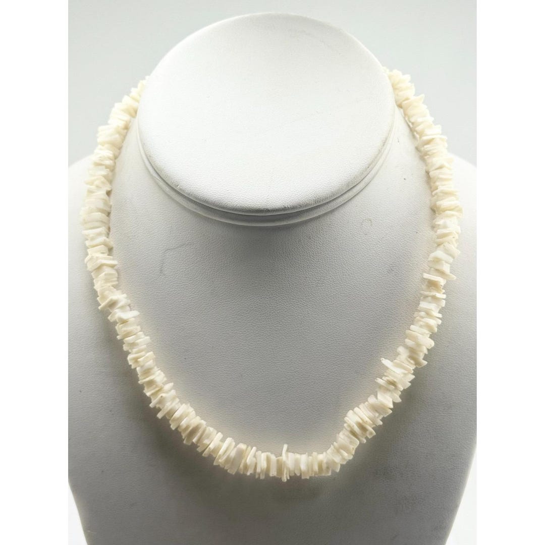 Vintage Puka Shell Collar Beaded Necklace - Etsy