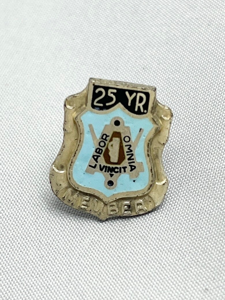 Vintage Freemason Police Masonic 25 Year Member Sterling - Etsy