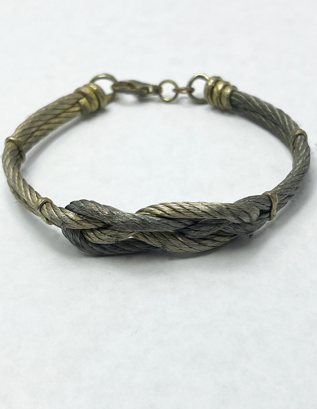 Vintage Metallic Thread Braided Bracelet - Etsy