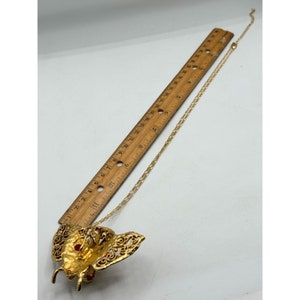 Vintage D & E Juliana Elephant Gold Pendant Necklace - Etsy