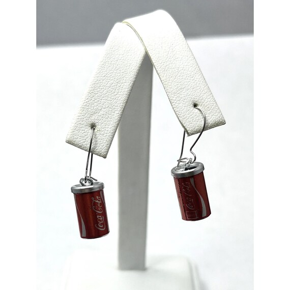 Vintage Coca Cola Can Soda Earrings - Gem