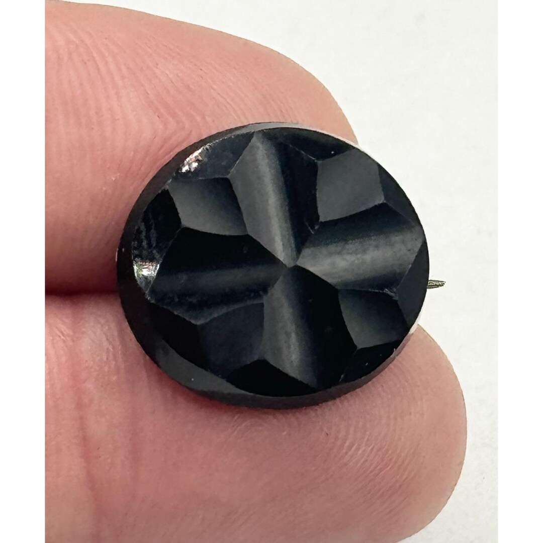 Antique Victorian Black Jet Carved Cross Mourning Pin - Etsy