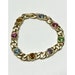 Vintage Colorful Rhinestone Gold Chain Bracelet - Etsy