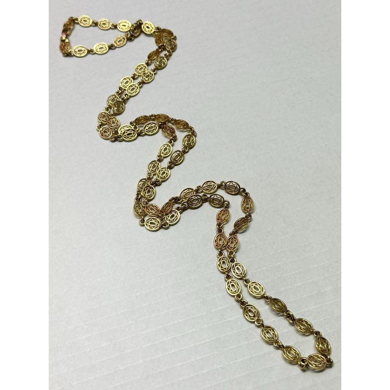 Vintage Monet Gold Chain Necklace - Etsy