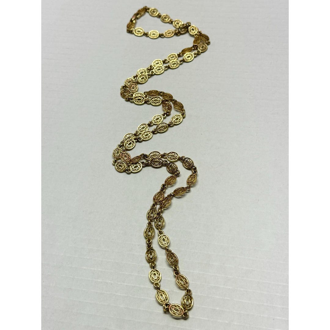 Vintage Monet Gold Chain Necklace - Etsy