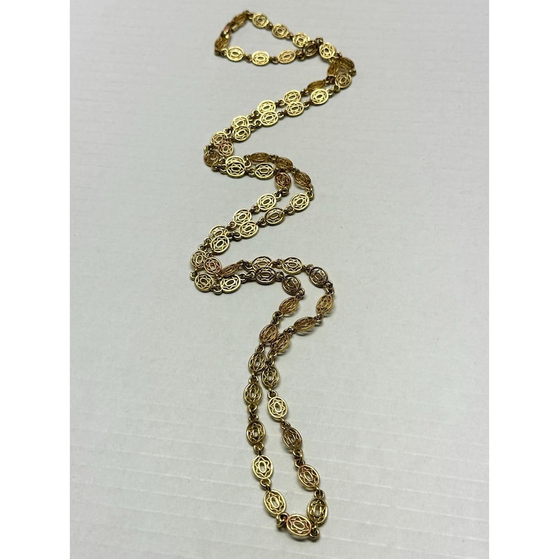 Vintage Monet Gold Chain Necklace - Etsy