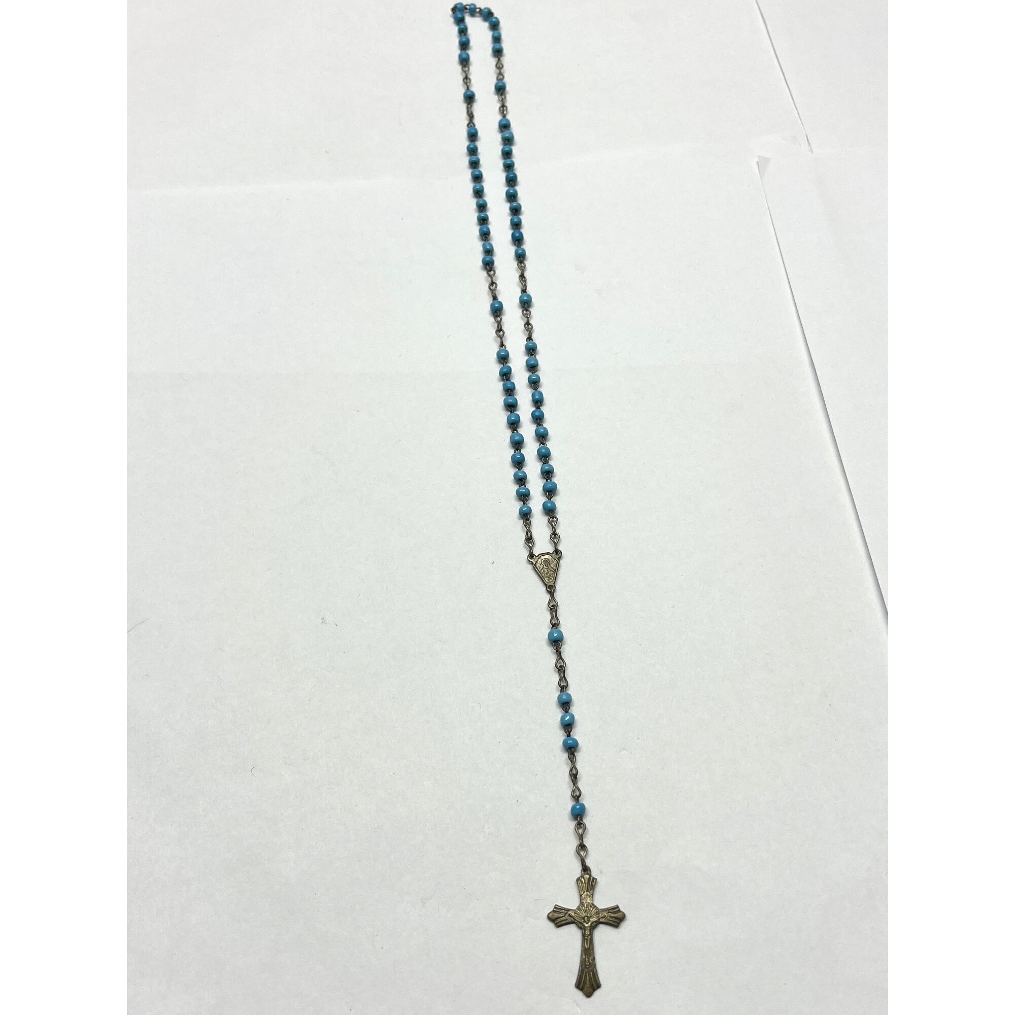 Vintage Chaplet Mini Short Rosary Blue - Etsy