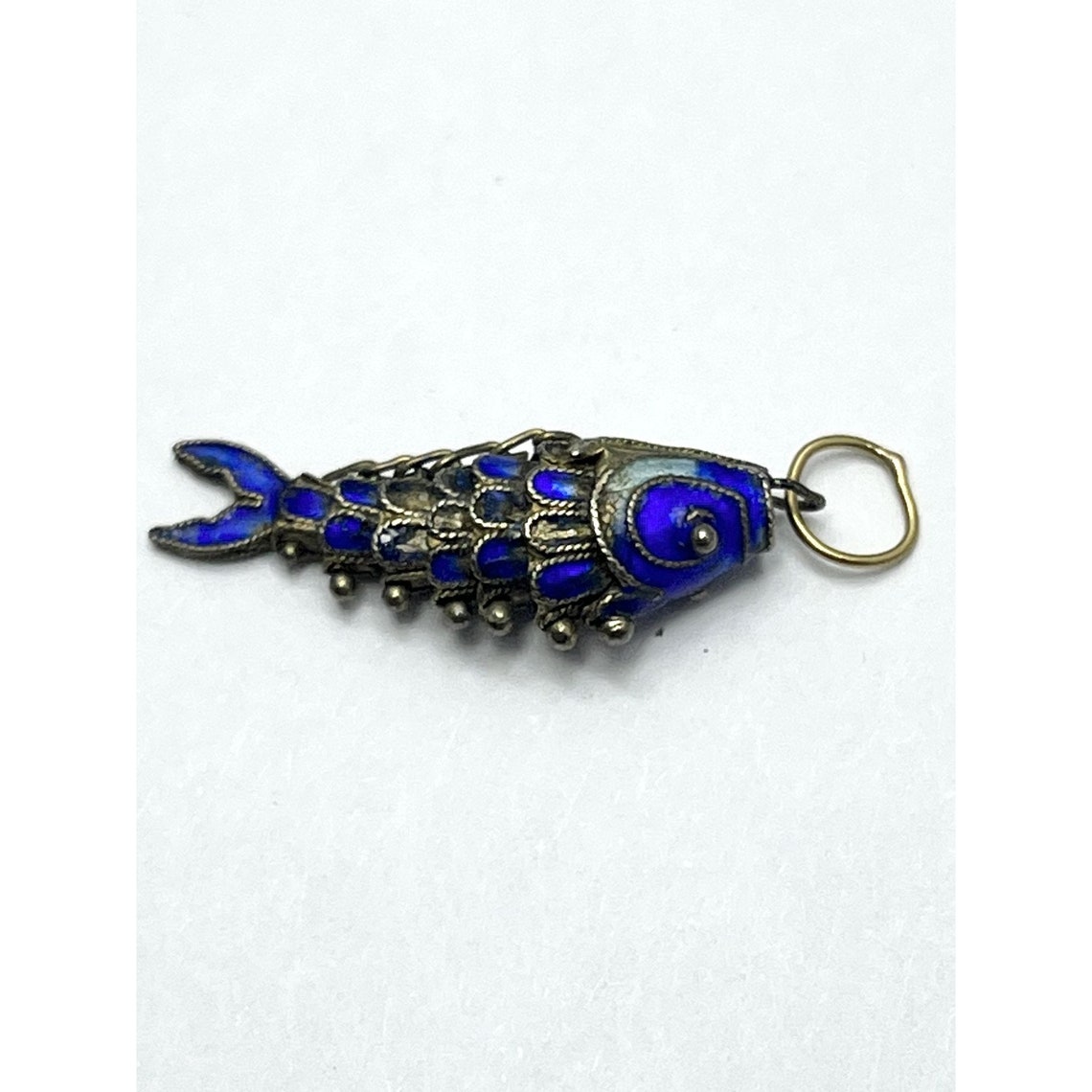 Vintage Articulating Enamel Koi Fish Charm - Etsy