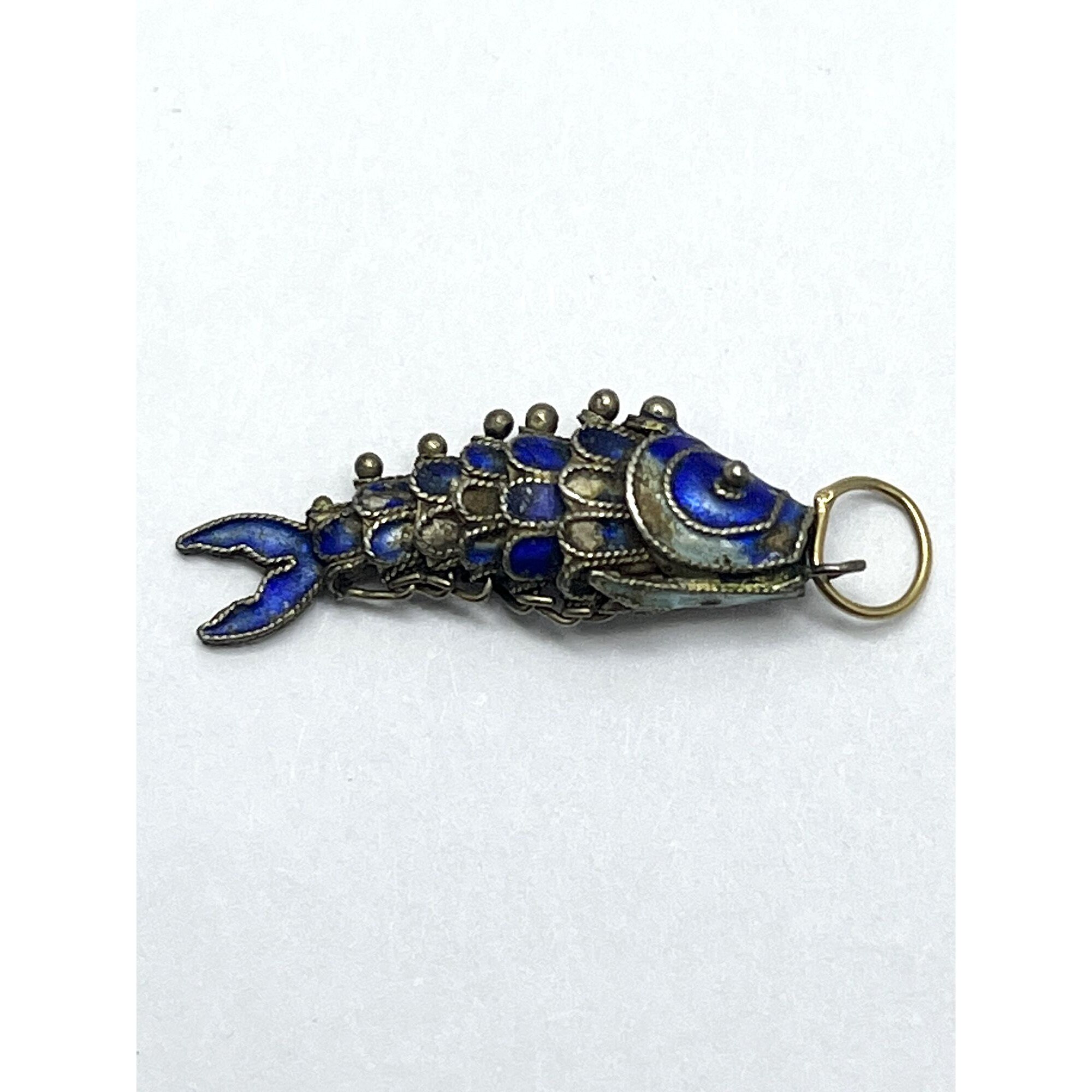 Vintage Articulating Enamel Koi Fish Charm - Etsy