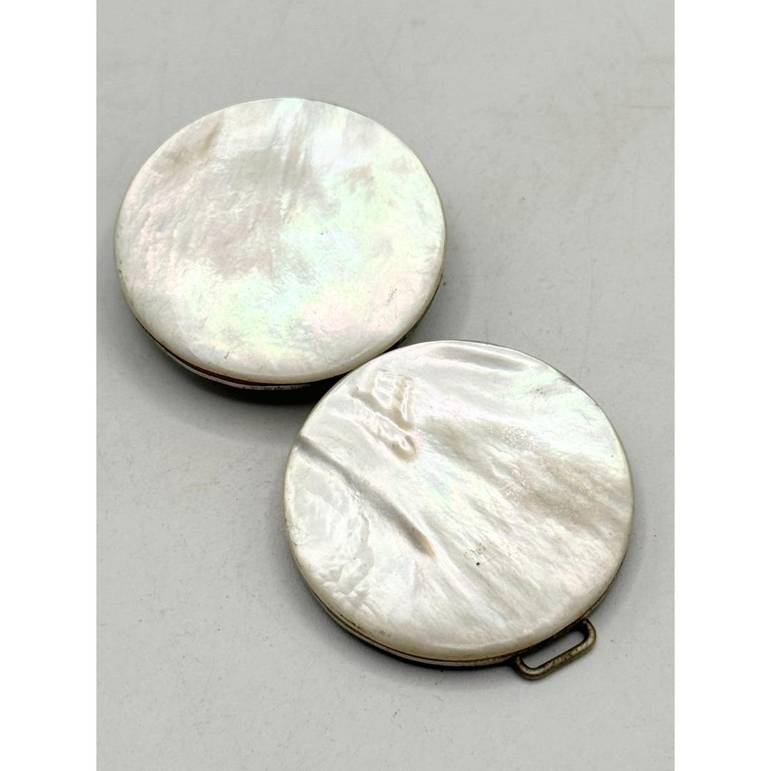 Estate Mother of Pearl Abalone Shell Belt Buckle - Etsy
