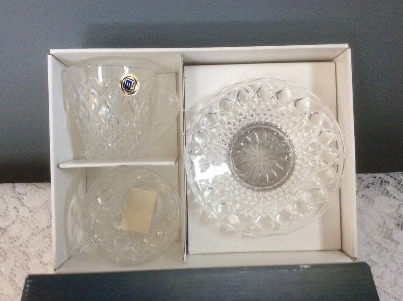 Vintage Bohemia Crystal Tea Set Made in Czechoslovakia - Etsy