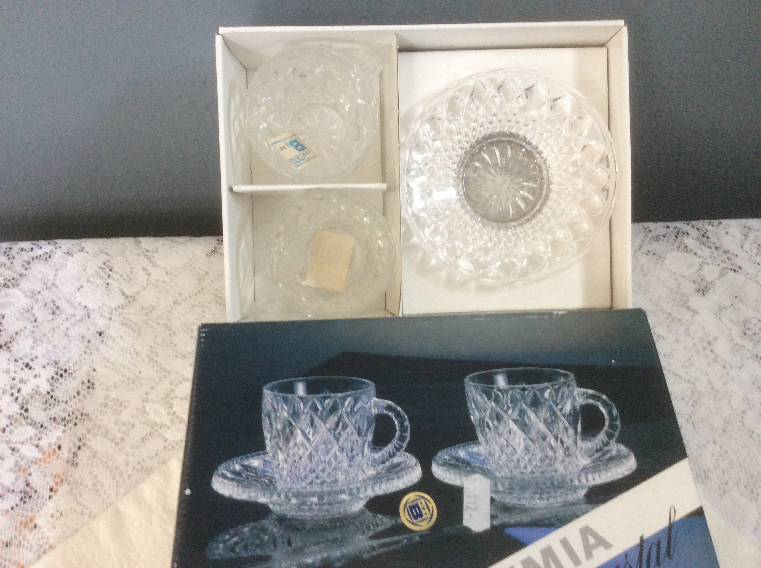 Vintage Bohemia Crystal Tea Set Made in Czechoslovakia - Etsy