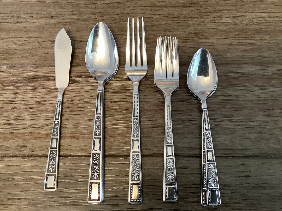 Vintage Lifetime Silver Leaves Stainless Flatware Sold Separately - Etsy