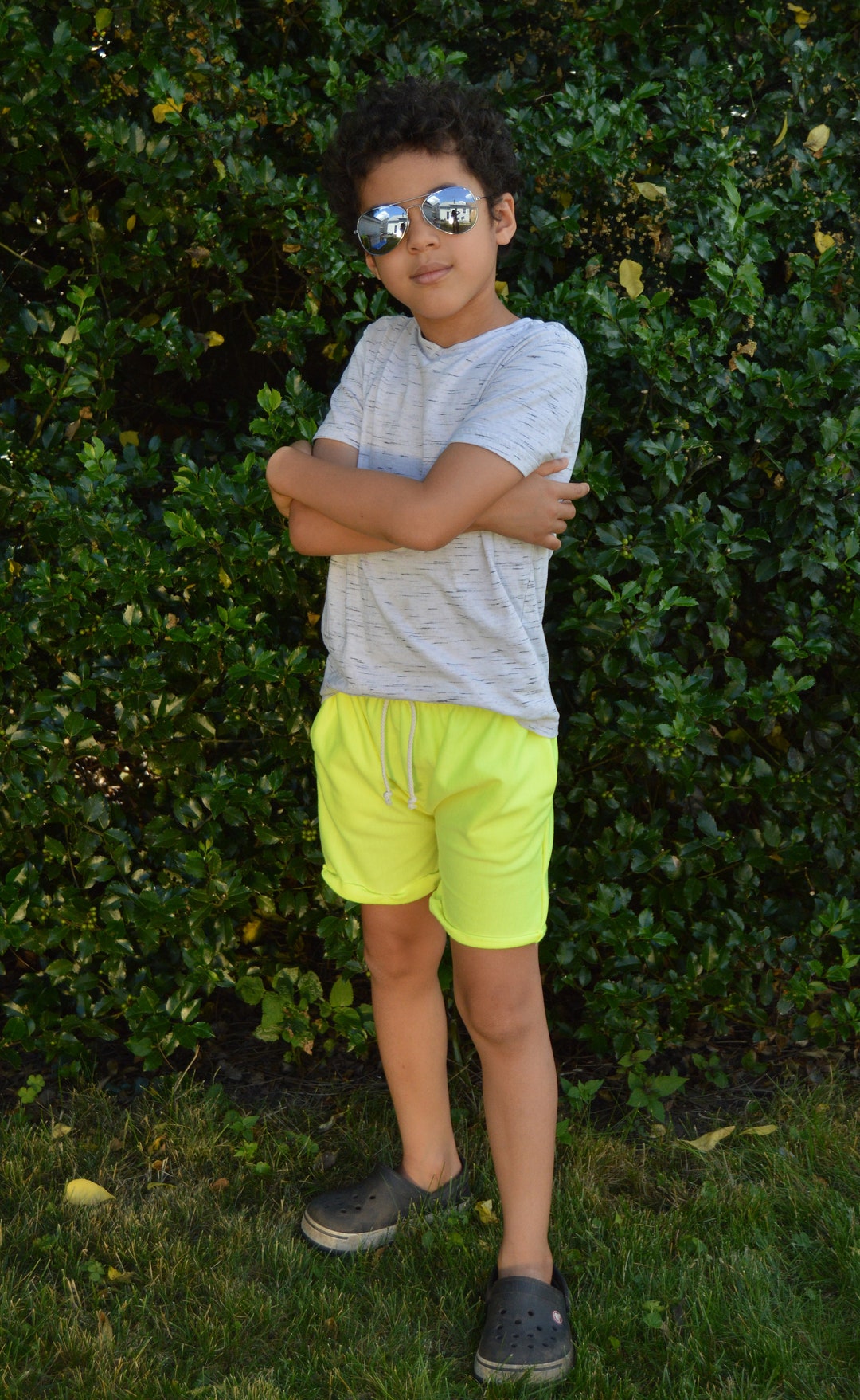 Yellow Neon Boy Shorts - Etsy