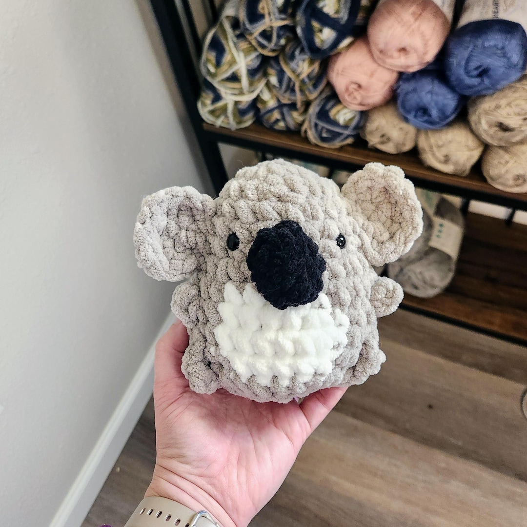 Gray Koala Stuffie | Handheld Plushie | Jungle Animals - Etsy