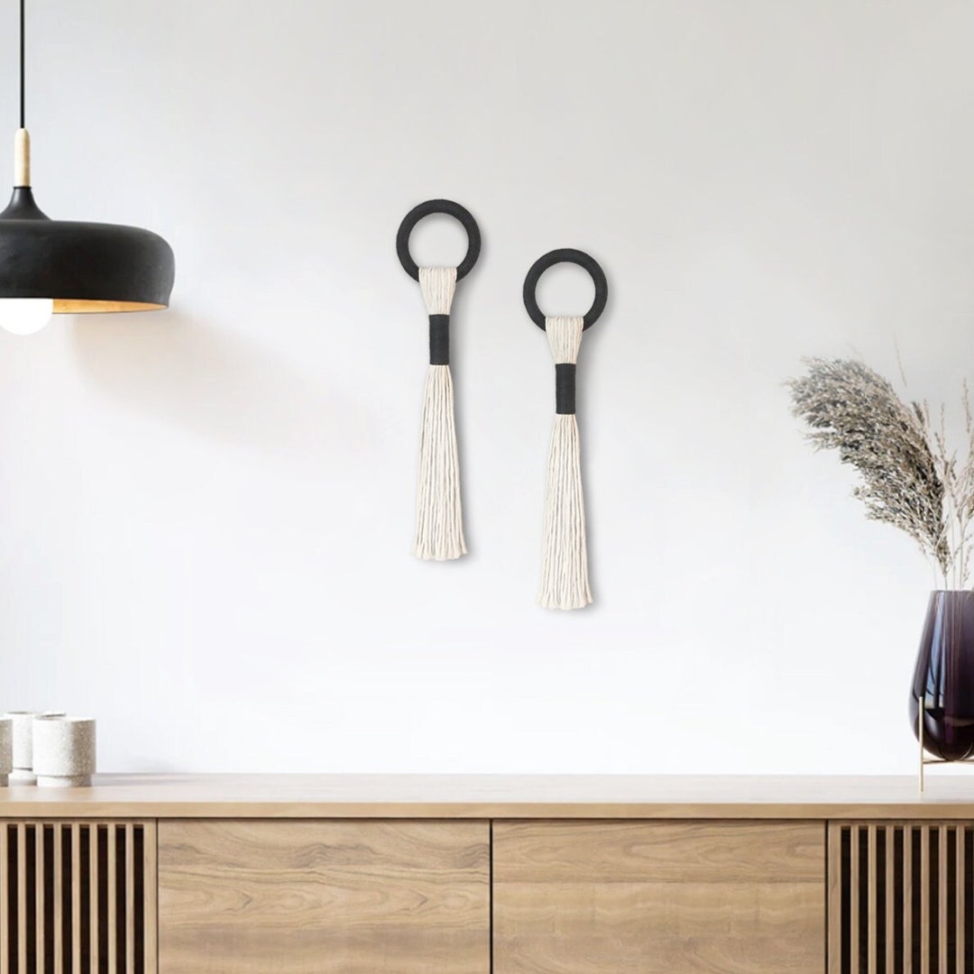 Fiber Art Wall-hanging, Small Natural Fiber Art, Textile Art, Macrame ...