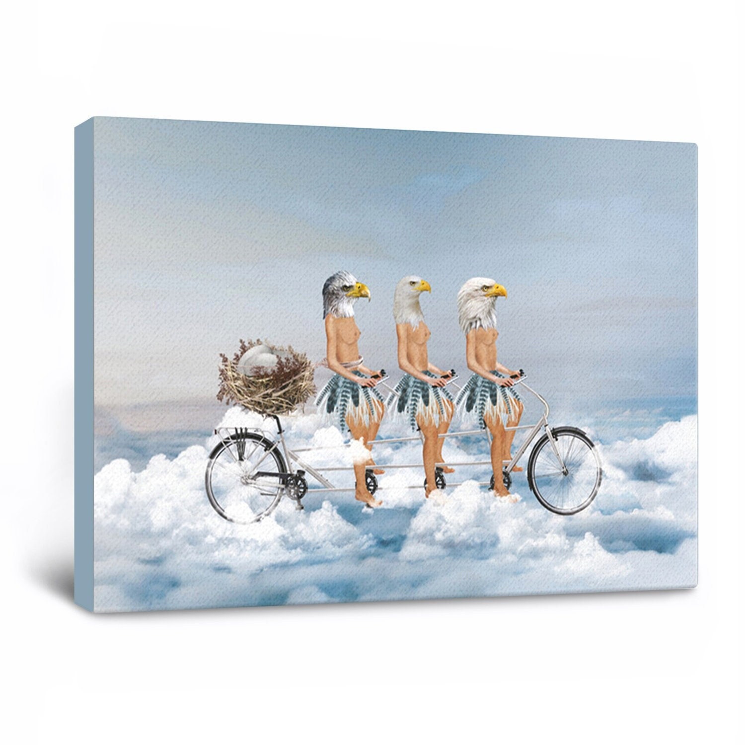 Canvas Art Print MOVING Wall Art by Kayjal, Unique Surreal Painting ...