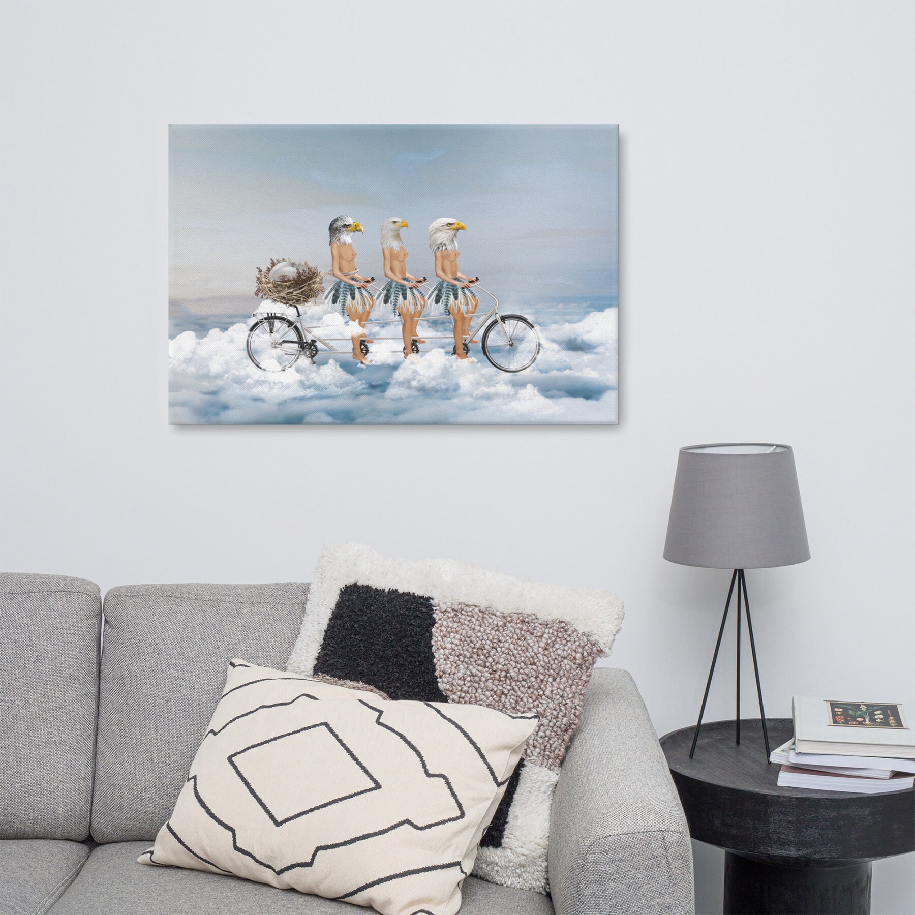 Canvas Art Print MOVING Wall Art by Kayjal, Unique Surreal Painting ...