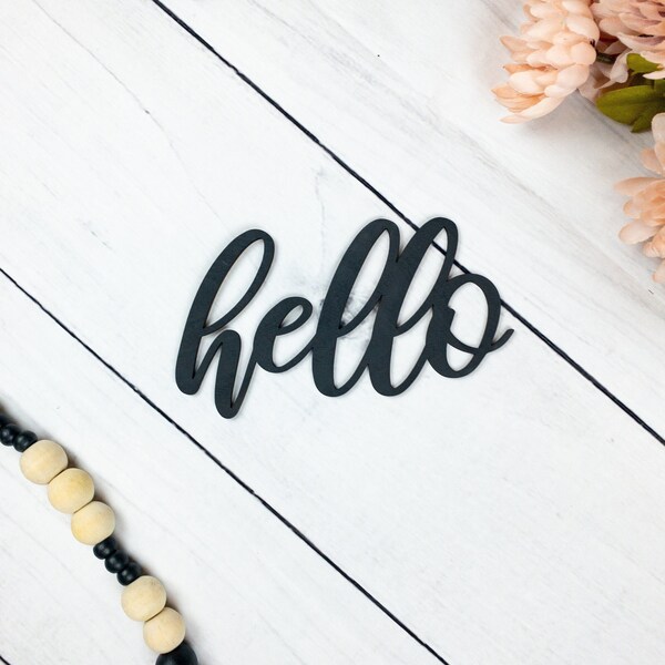 Hello Wreath - Etsy