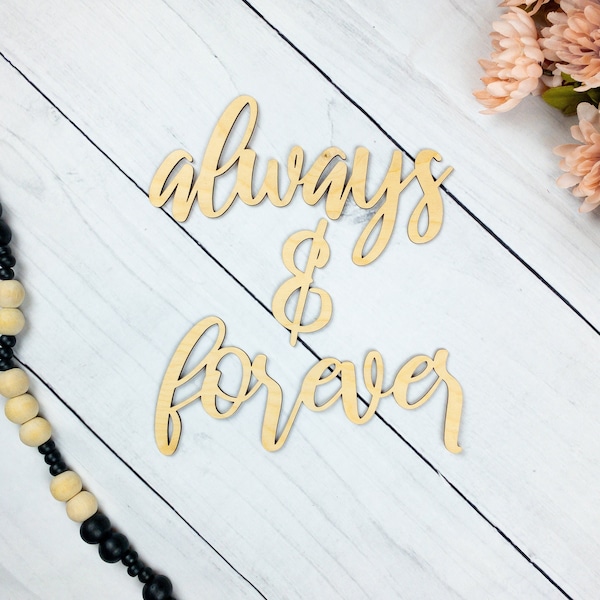 Forever and Always Wood Sign - Etsy