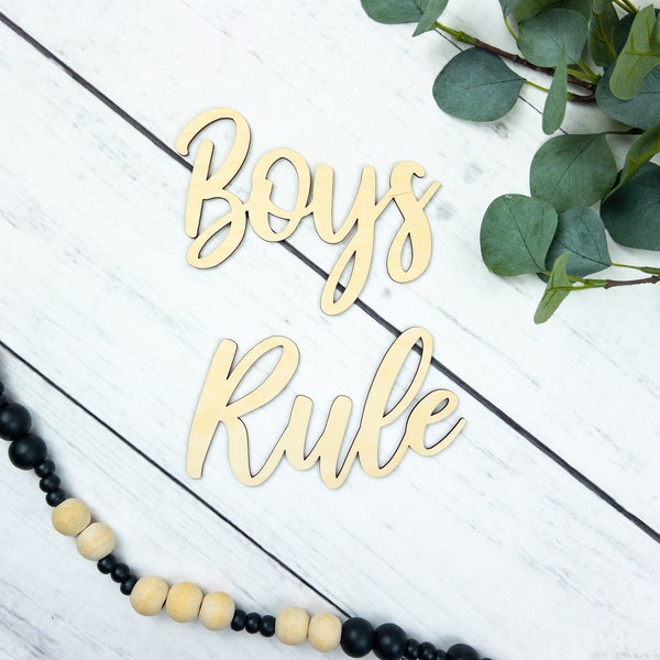 Boys Rule - Etsy