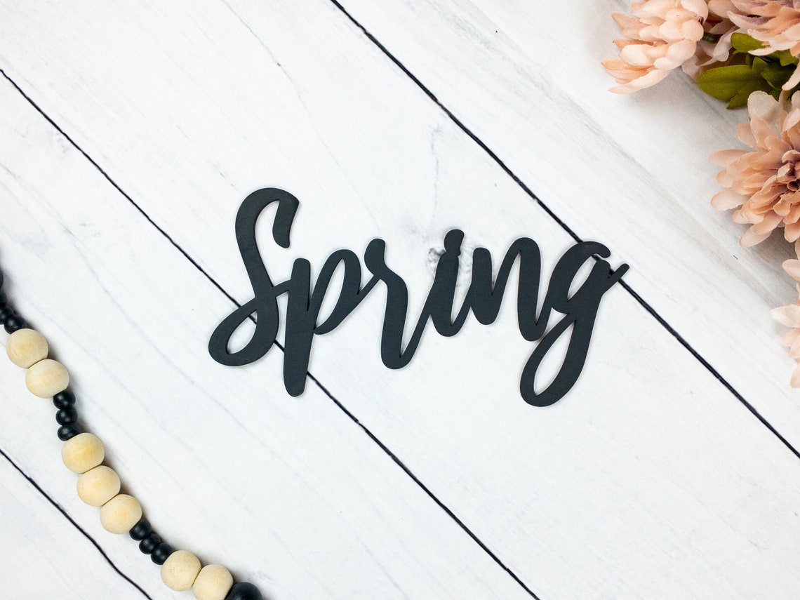 Wooden Spring Signs Spring Wood Cutout Spring Wood Signs - Etsy