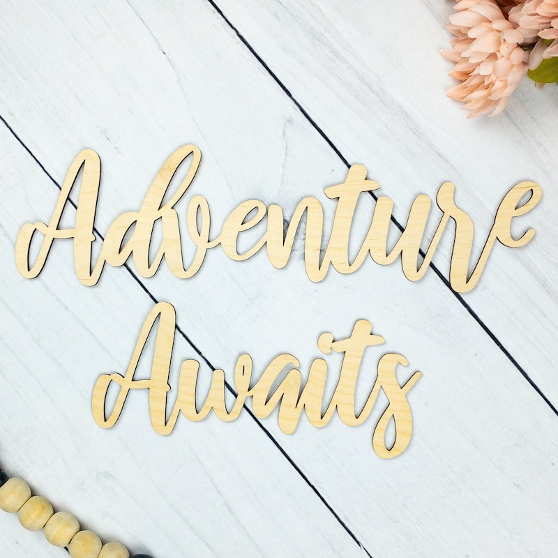 Adventure Wood Sign - Etsy