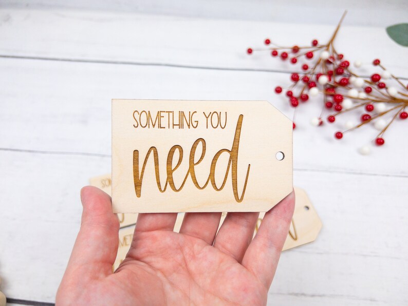 Something You Wear Need Want Read Tags, Wood Christmas Gift Tags ...