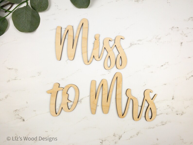 Miss To Mrs Sign Miss To Mrs Backdrop Bridal Shower Wood | Etsy
