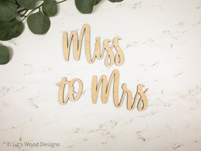 Miss To Mrs Sign Miss To Mrs Backdrop Bridal Shower Wood | Etsy