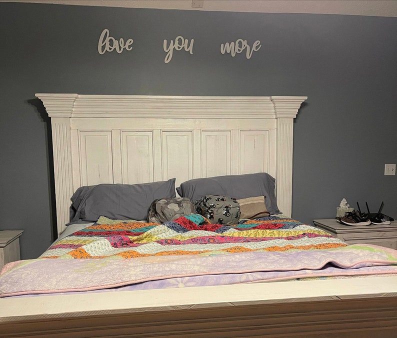 Love You More Sign Master Bedroom Wall Decor Above Bed Sign Etsy