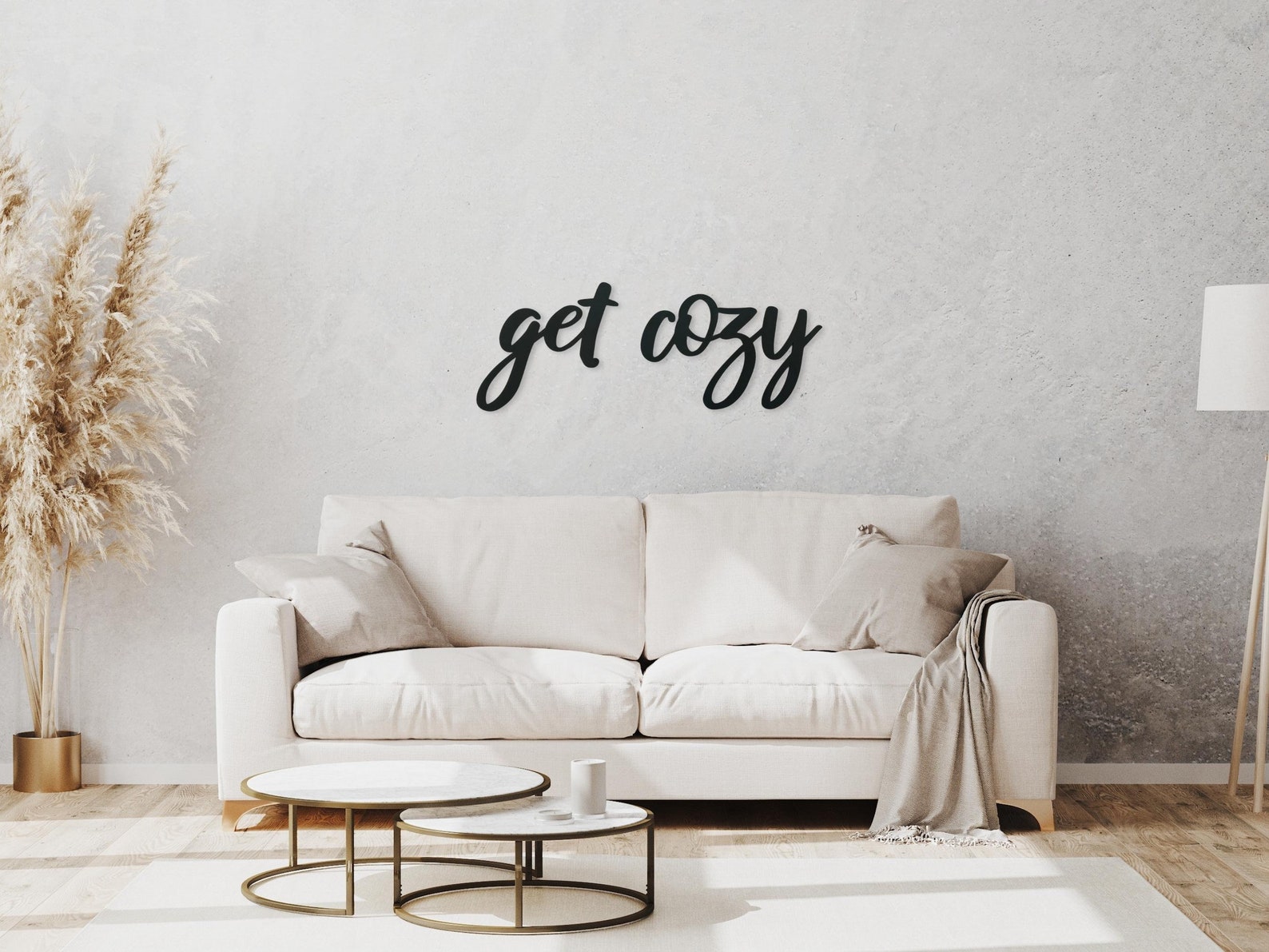 Get Cozy Sign Above Bed Decor Guest Bedroom Signs Get Cozy | Etsy