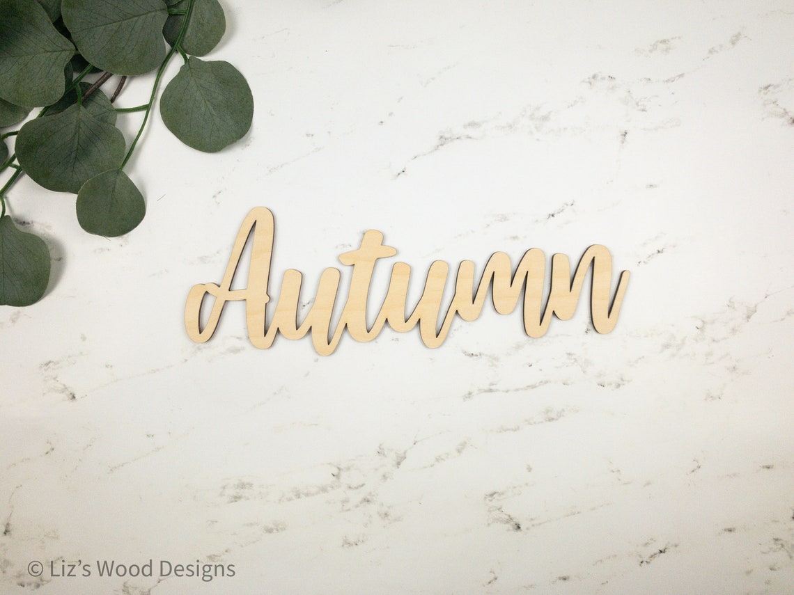 Autumn Sign Fall Wood Signs Fall Wood Cutout Fall Wreath | Etsy