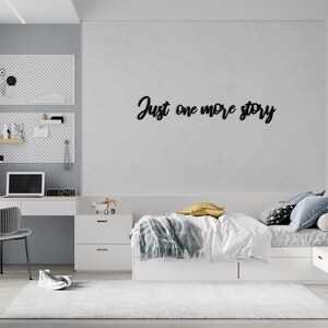 Just One More Story, Reading Nook Sign, Playroom Wall Sign, Toddler ...