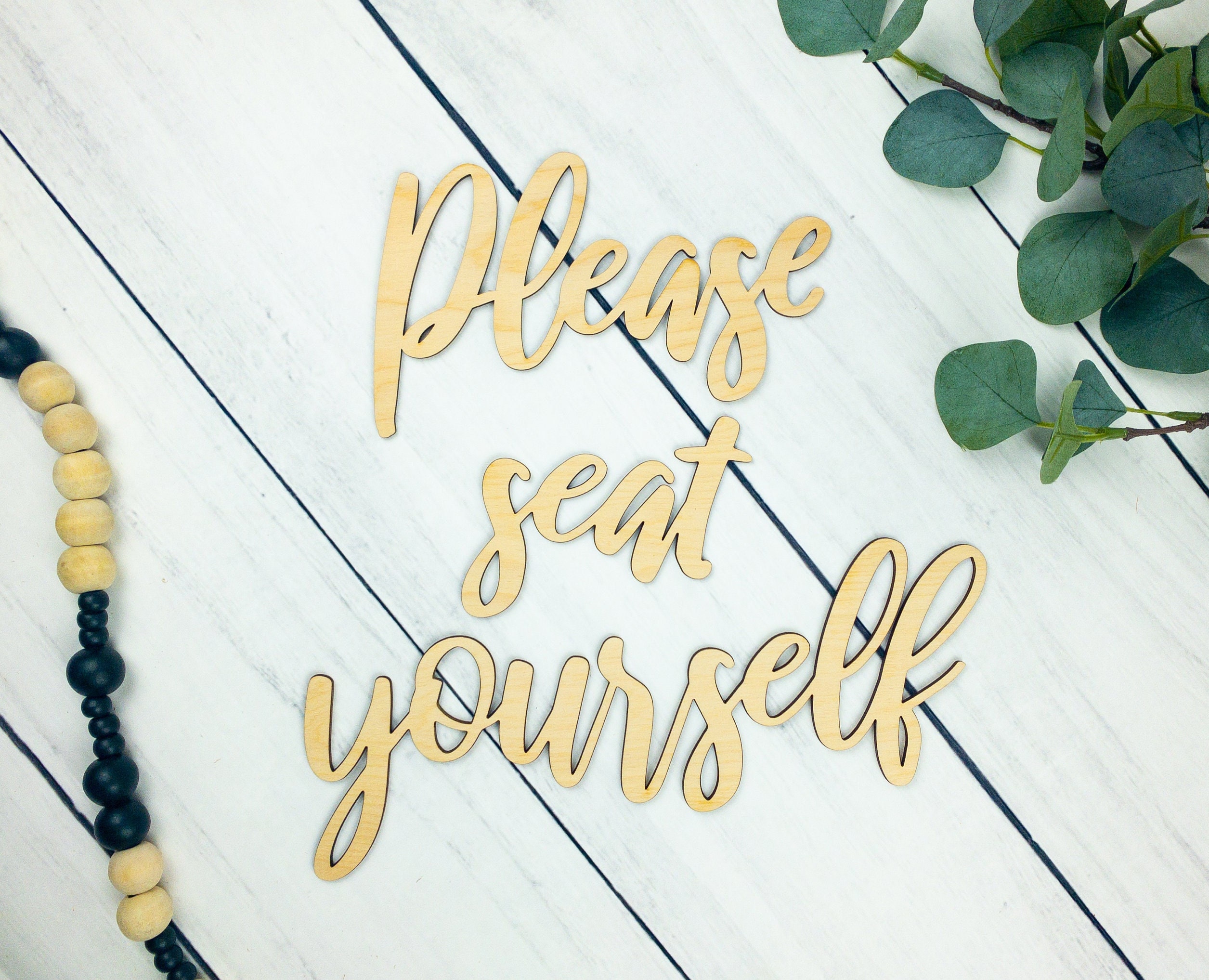 Please Seat Yourself Sign Restroom Wood Sign Funny Bathroom | Etsy