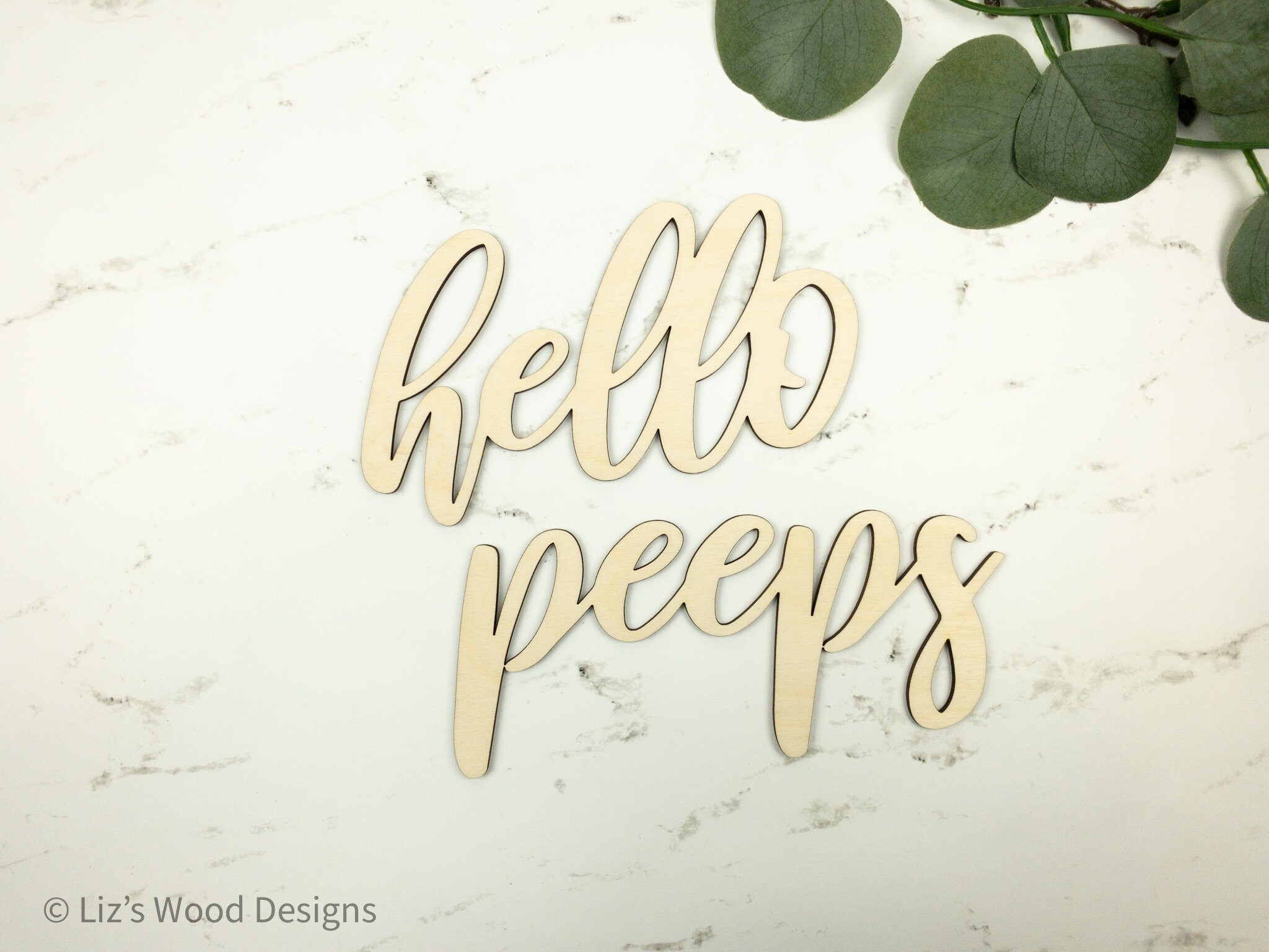 Hello Peeps Wood Easter Decor Bunny Easter Decor Welcome | Etsy