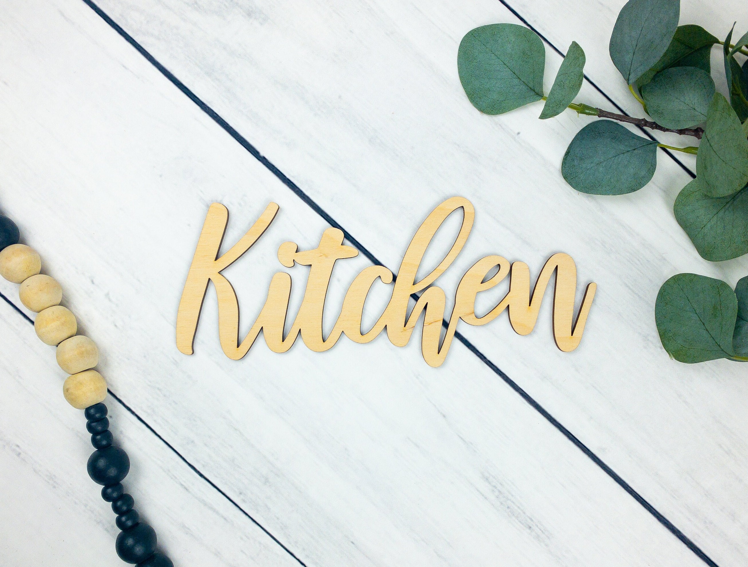 Modern Kitchen Wall Sign Kitchen Cutout Sign Rustic - Etsy