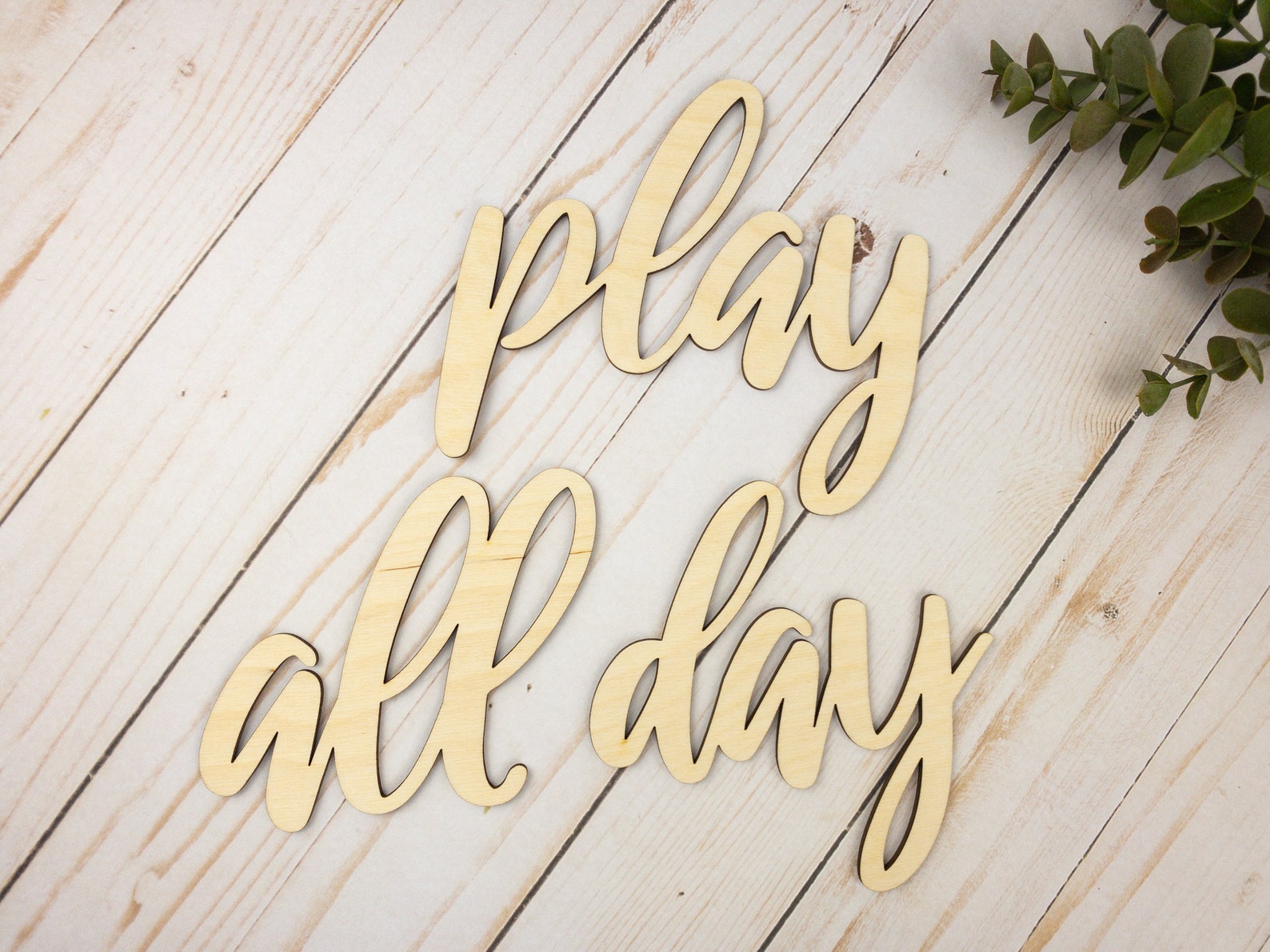 Play All Day Sign Playroom Wood Sign Toy Room Decor Daycare - Etsy