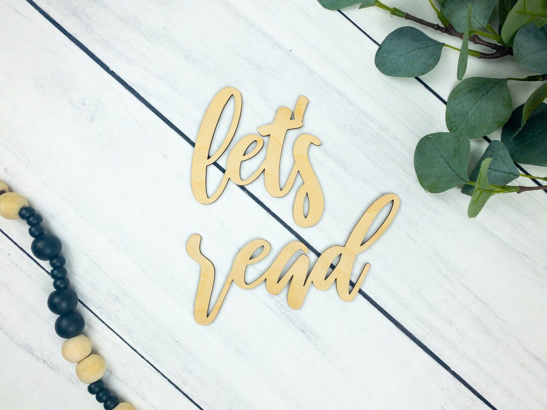 Let's Read Read Sign for Classroom Classroom Reading - Etsy