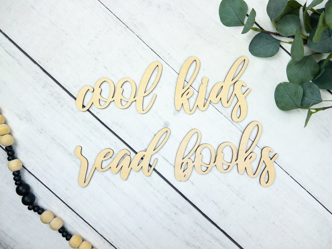 Cool Kids Read Books Sign, Reading Corner Decor, Reading Nook Decor ...