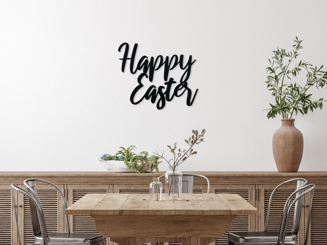 Happy Easter Wood Sign Easter Signs for Wreaths Easter - Etsy