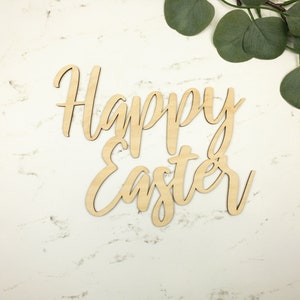 Happy Easter Wood Sign Easter Signs For Wreaths Easter | Etsy