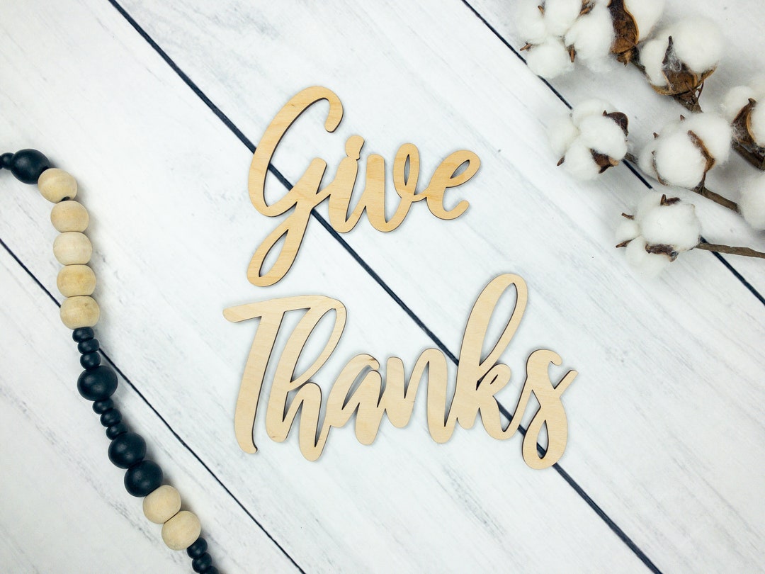 Give Thanks Sign, Fall Wood Signs, Fall Wood Cutouts, Fall DIY Signs ...