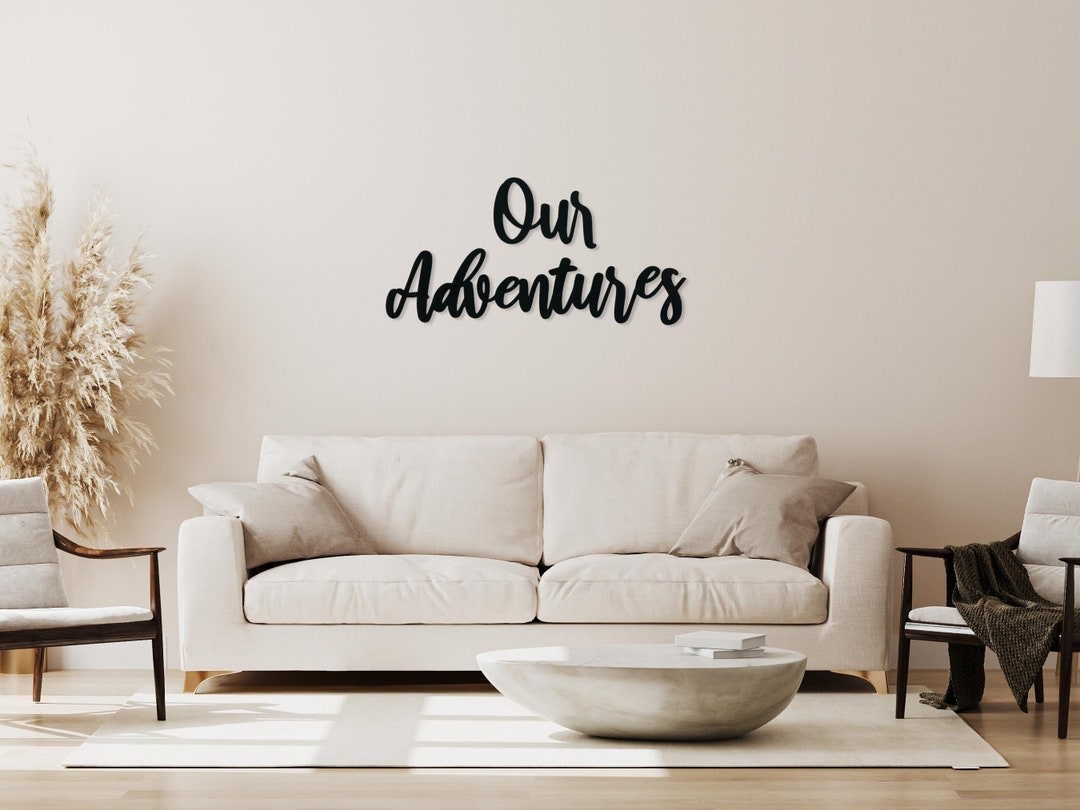 Our Adventures Sign Adventure Decor Gallery Wall Signs Wood - Etsy