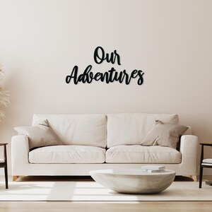 Our Adventures Sign Adventure Decor Gallery Wall Signs Wood - Etsy