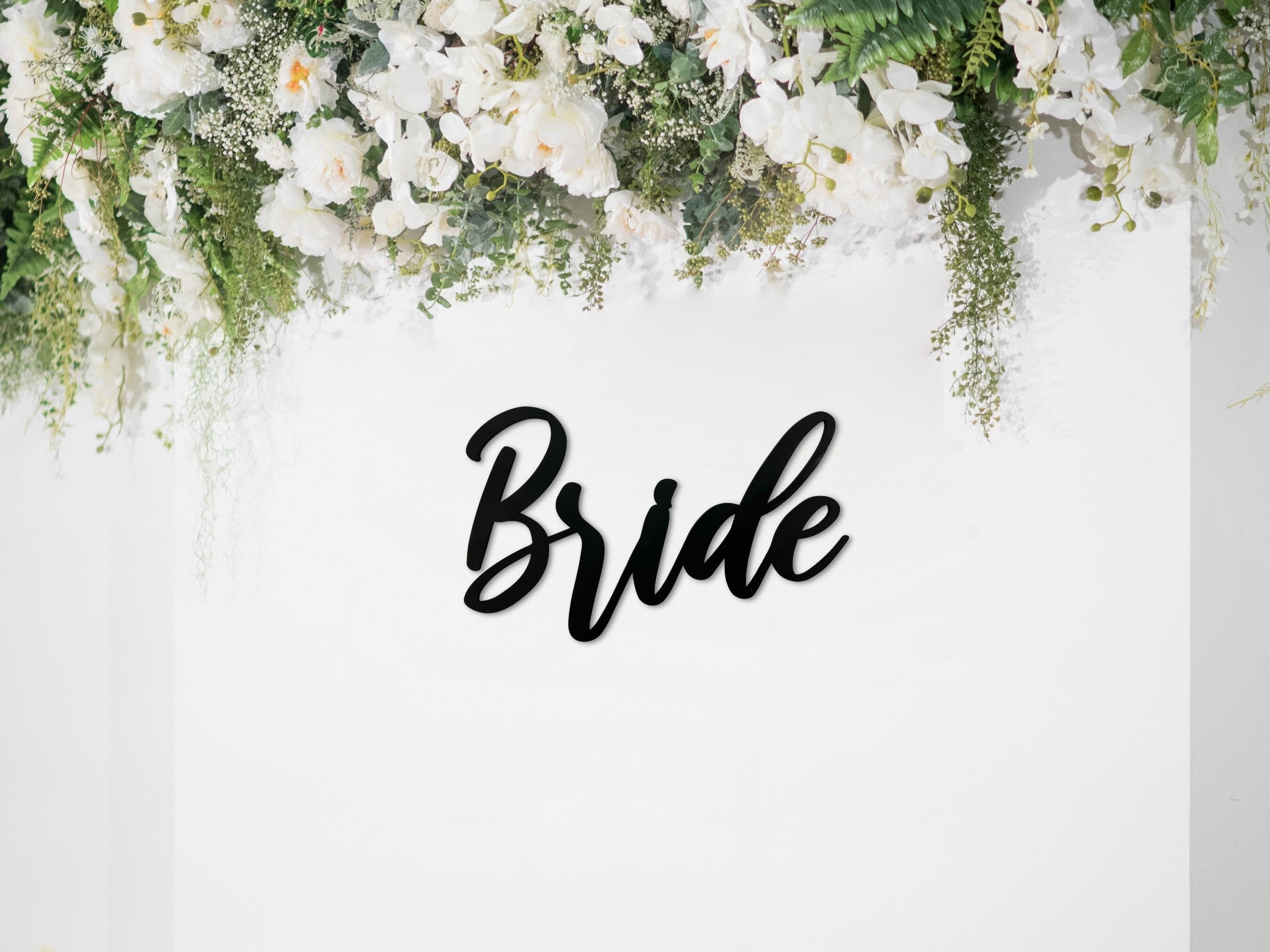 Bride Wood Sign Bride Sign for Chair Bride Sign Bridal - Etsy