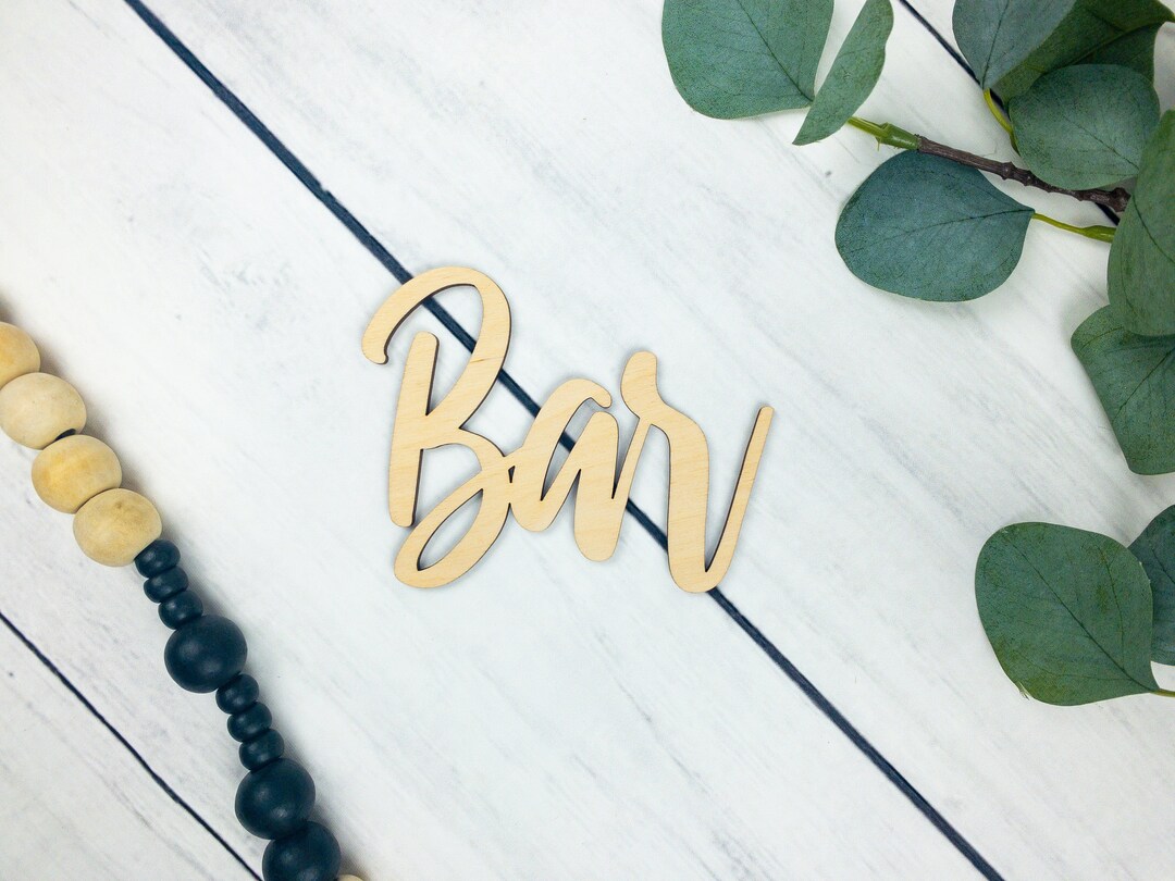 Wood Bar Sign, Bar Sign for Home Bar, Bar Decor for Man Cave, Bar ...