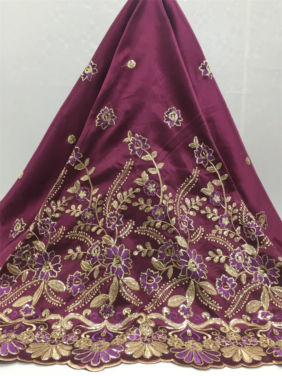 Multi Color African George Lace Fabric With Sequin Lace - Etsy