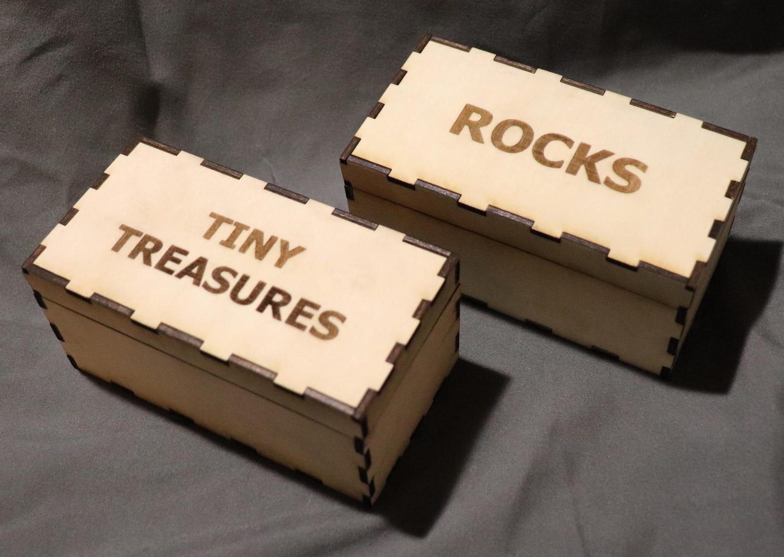 Custom Laser-cut Basswood Box - Personalized Jewelry, Dice, or Card Box ...